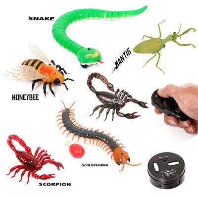 Infrared Remote Control Animal Insect Toys Simulation snake