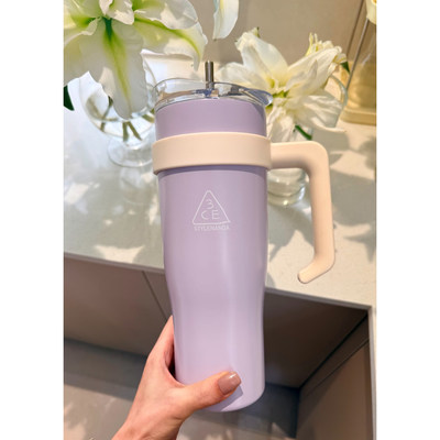 巨能装 1200ml！温柔紫吨吨杯！品牌周边 不锈钢吸管水杯保温保冷