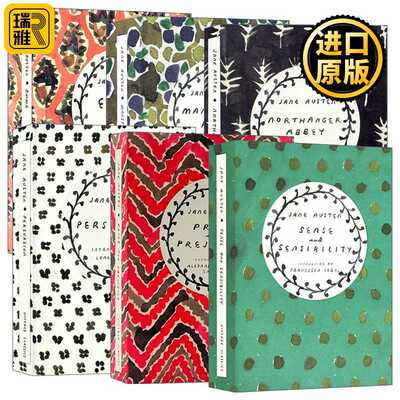 进口原版 英文原版 Vintage Classics Austen Series Vintage系列简奥斯汀经典作品集6册 劝导 理智与情感 傲慢与偏见 英文版