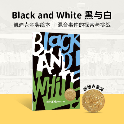 进口原版 * 英文原版绘本 Black and White 黑与白 凯迪克大奖金奖绘本 David Macaulay 大卫麦考利   WalterLorraineBooks