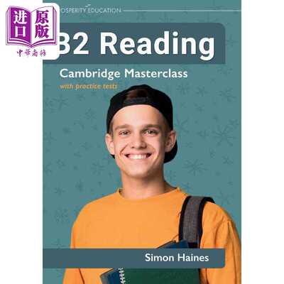 进口原版 *B2 Reading Cambridge Masterclass with practice tests 阅读提升大师班 剑桥FCE考试 B2等级练习测试   Prosperity Ed