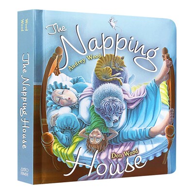 进口原版 打瞌睡的房子 英文原版 The Napping House 绘本 儿童英语启蒙纸板书 廖彩杏吴敏兰书单 英文版 Audrey Wood 进口原版