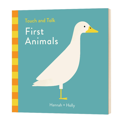 进口原版 英文原版 动物 Hannah Holly ToＵＣh and Talk First Animals 英文版 精装   Templar