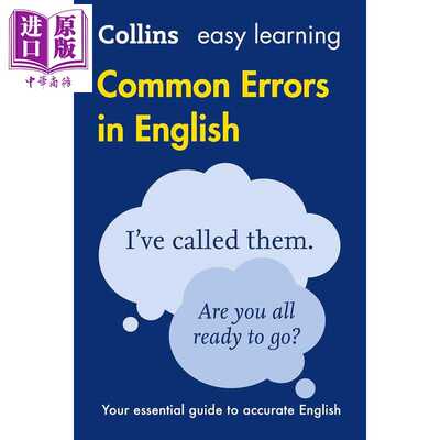 进口原版 *Collins Easy Learning Common Errors in English Second edition 柯林斯易学英语 常见英文错误 第2版    Harper Coll