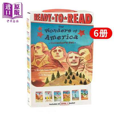 进口原版 *齐齐学会读1级 美国奇观6册盒装 Ready-To-Read Level 1 The Wonders of America 英文原版 分级阅读儿童   Simon Spotl