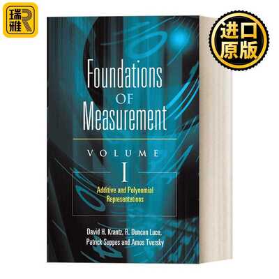 进口原版 英文原版 Foundations of Measurement Volume I 测量基础卷一 加法和多项式表示 Dover数学丛书 英文版 进口英语原版