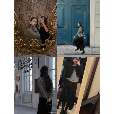 林悠定制 【3w+alai* 洋气轻奢立体重工纽扣开叉长袖短外套上衣】