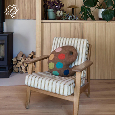 【授权现货】英国DonnaWilson小众靠枕沙发全羊毛高级抱枕调色盘