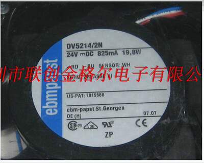 DV5214/2N 原装德国PAPST 24V 825mA 19.8W 127*127*38MM设备风扇