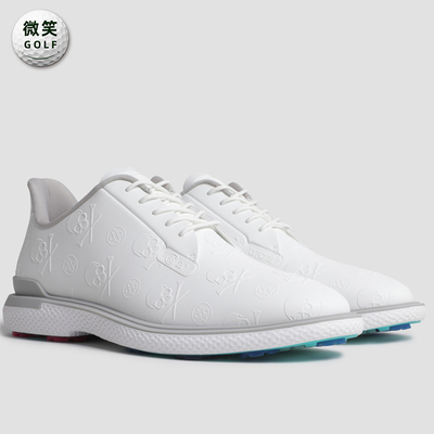 高尔夫男轻质舒适系带防滑运动鞋