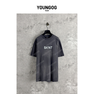 YOG潮牌美式字母印花短袖T恤