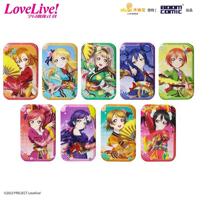 暴蒙正版 LoveLive!学园偶像计划 和风系列盲抽徽章/吧唧周边官谷