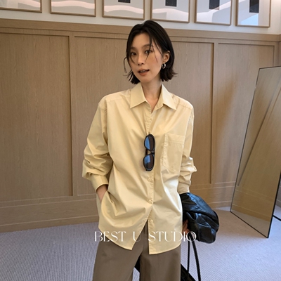 TCCW秋季新款通勤宽松长袖衬衫女
