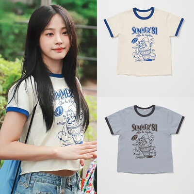 newjeans同款viaplain猫咪短袖t