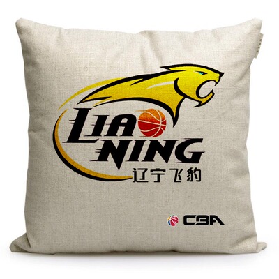 CBA辽宁本钢飞豹队标志纪念品沙发抱枕定制球迷周边靠垫礼品枕头
