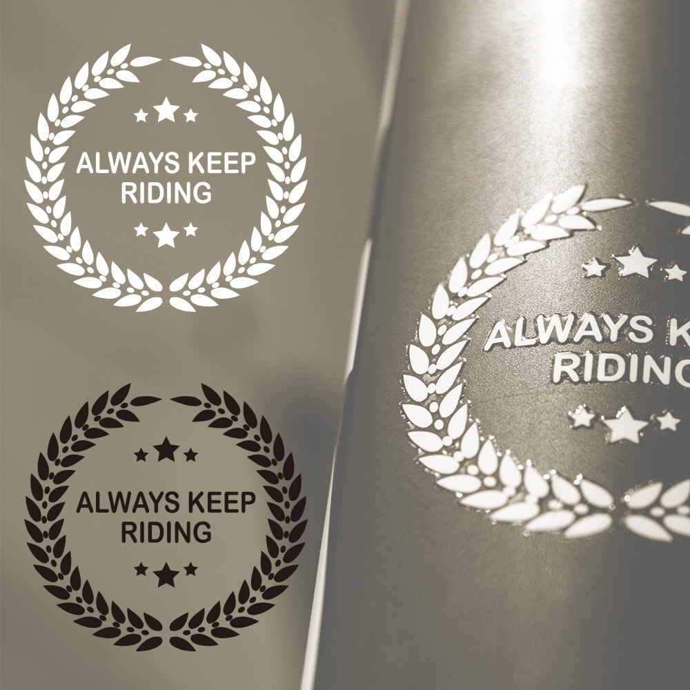 山地车 公路车贴膜贴纸 自行车个性贴标ALWAYS KEEP RIDING_虎窝淘