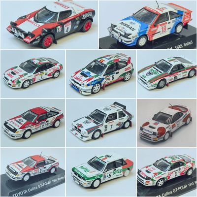 1/64左右二手CMS赛车WRC拉力丰田铃木蓝旗亚模型车可能缺件起疹
