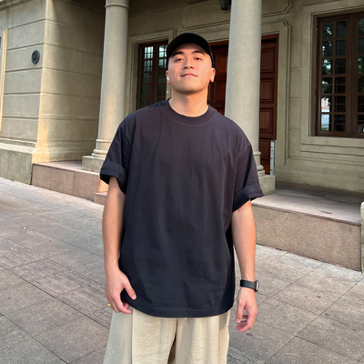 FFMR美式破洞重磅380克T恤男