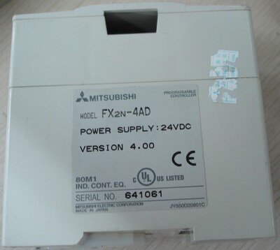 三菱PLC 模块FX2N-4AD 85成新 原装日本货 功能正常 图片实拍询价