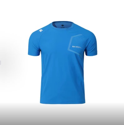 迪桑特透气徽标短袖T恤男款