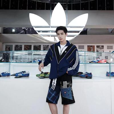 Adidas三叶草王安宇运动休闲夹克外套JW9740JW9741JW9743JY4616