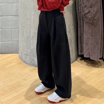 耐克女款宽松中腰刺绣针织卫裤