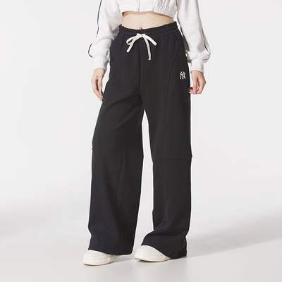 MLB女子加绒保暖阔腿运动长裤