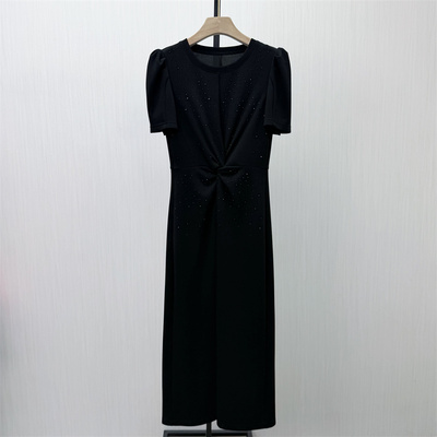 良月●2026夏季新品 短袖连衣裙女宽松休闲设计感百搭T恤裙子6315