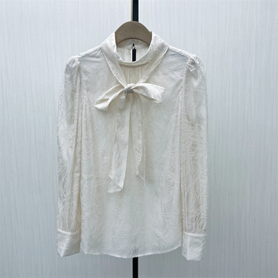 香●2025秋季新品 法式长袖衬衫女气质小众别致宽松打底上衣1047