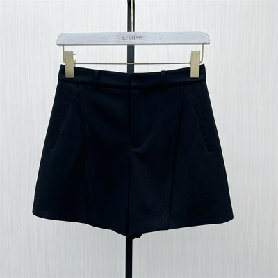 香●2025秋季新 西装短裤女高腰显瘦宽松直筒休闲百搭阔腿裤1069