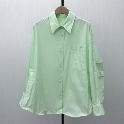 乂●2026春季新 慵懒风长袖衬衫女休闲小众宽松通勤百搭上衣1922