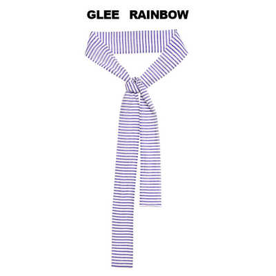 欧根纱窄丝巾Gleerainbow时髦