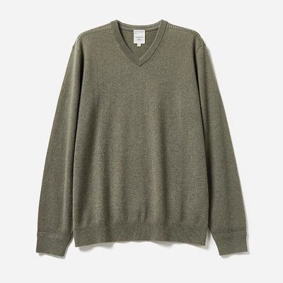 MZT05035 目羡 解放双手可机洗KVSS全羊绒V领针织衫男士