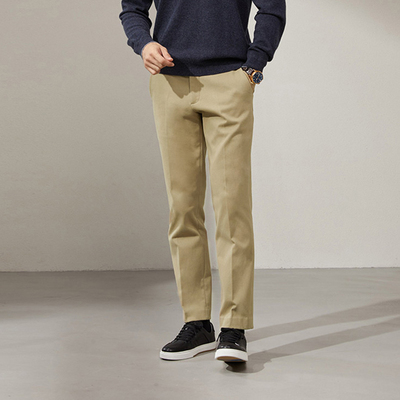 MKZ04015 茉莉雅集 三季通穿弹力 长绒棉休闲舒适百搭男士长裤