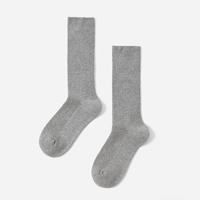 WSP08039  茉莉雅集 经典百搭休闲复古纯色舒适透气高支棉中筒袜