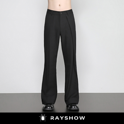 RAYSHOW@解构中性高腰微喇西裤