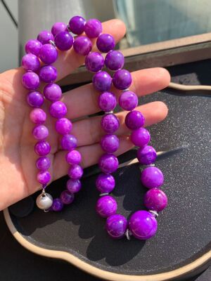 回收舒俱来塔链 娇艳欲紫， 15.5-7.8mm，85.8g