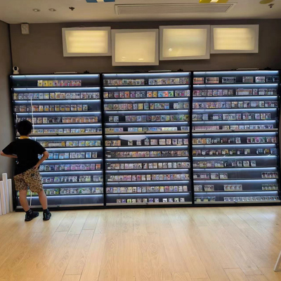 卡牌 psa评级卡星球卡游卡展示收藏多层板有灯有门陈列展示柜定制