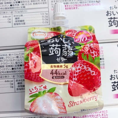 日本进口蒟蒻吸式果冻