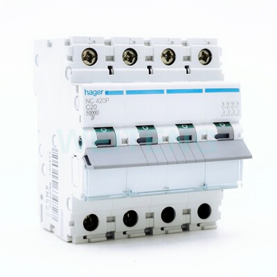 HAGER海格 NC420P 空气开关4P 三相四线400V 微型断路器 MC420P