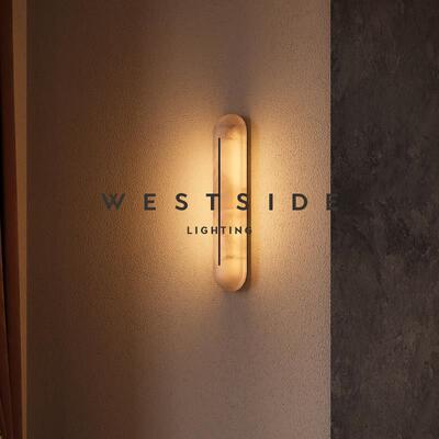 中山工厂直销Westside HEPWORTH意式轻奢云石壁灯客厅背景墙灯楼