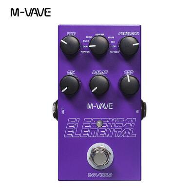 热销新品 M-VAVE Elemental Delay 数字建模延迟单块效果器
