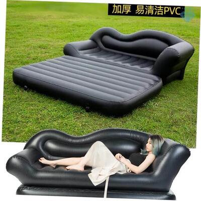 Inflatable sofa bed outdoor folding air cushion bed sofa