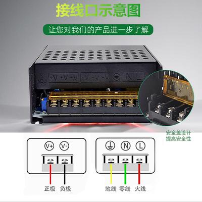 AC220V转DC30V350W-1500W工控设备监控安防步进机直流开关电源