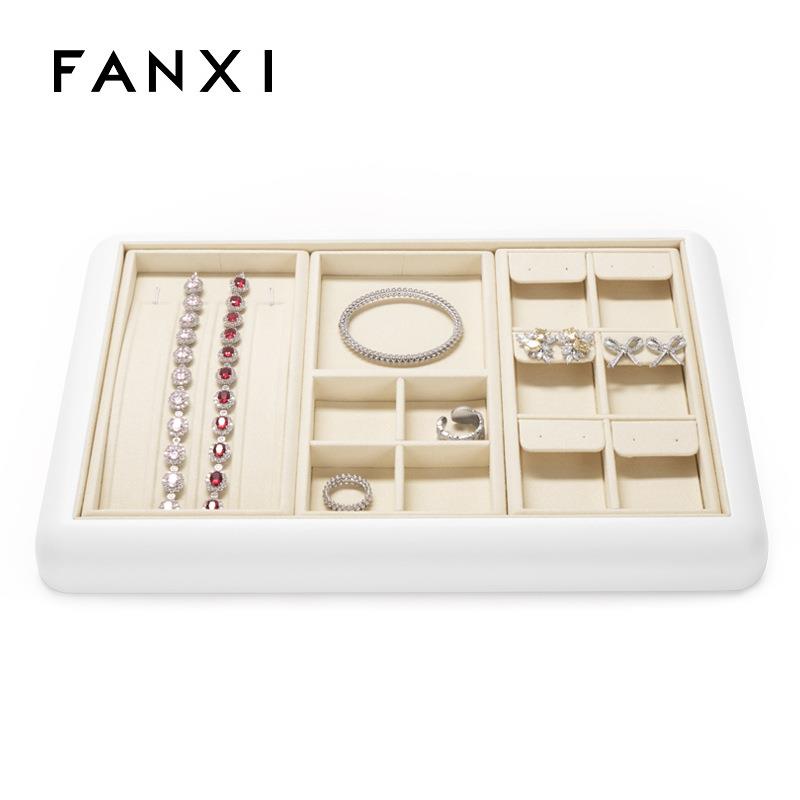 凡西FANXI首饰盘创意PU皮自由组合多功能饰品陈列收纳两用盘P117