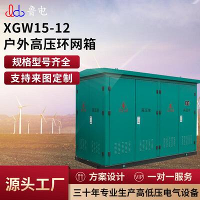 鲁电XGW15-12小型户外开闭所高压环网柜环网箱防腐蚀不锈钢环网箱