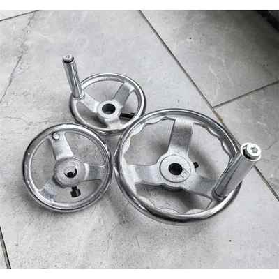 手轮圆形带转动金属手柄铸铁电镀铬机床摇柄车床圆形波纹手轮盘