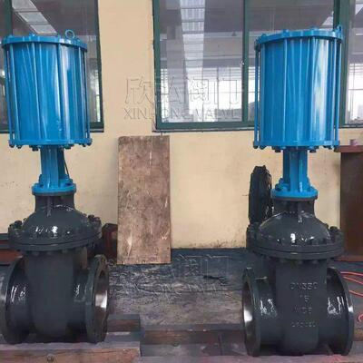 Z44Y-64C耐磨矿浆平行双闸阀Z644HC气动陶瓷平行双闸板阀欣弘