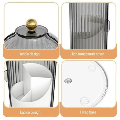 360 degree rotatable makeup brush holder360度旋转化妆刷架