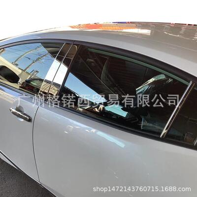适用PRIUS 60系车窗中柱饰条2023款PRIUS 60不锈钢汽车用品外贸